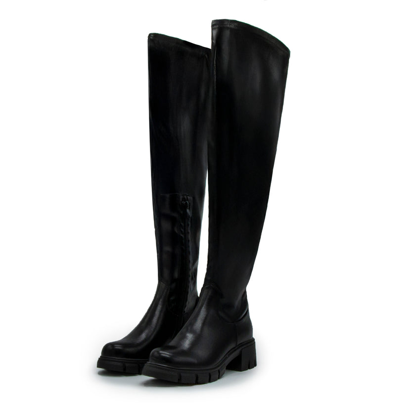 Botas Over the Knee con Suela Track